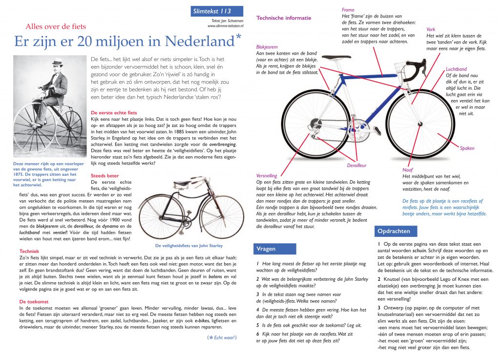 fiets Archieven - Slimme Teksten basisonderwijs
